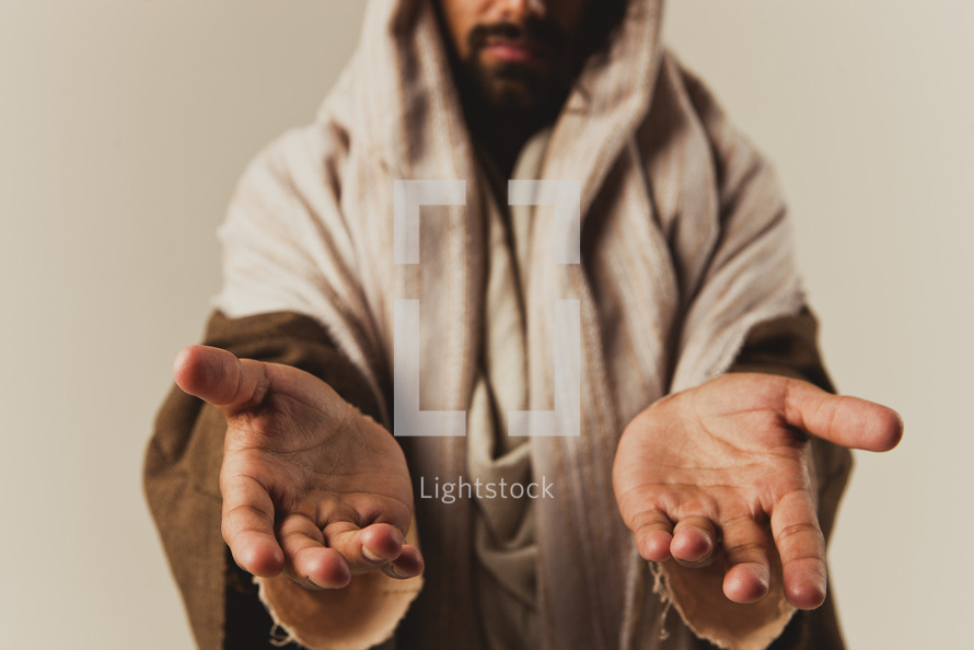 Stock Photo - The open hands of jesus by Pearl - Lightstock